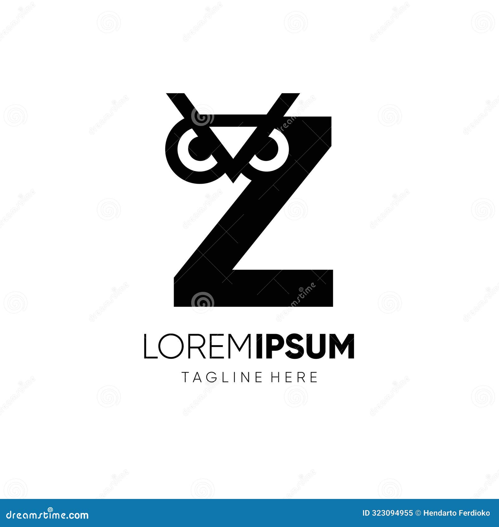Letter Z Initial Owl Logo Design Vector Icon Graphic Emblem Symbol ...