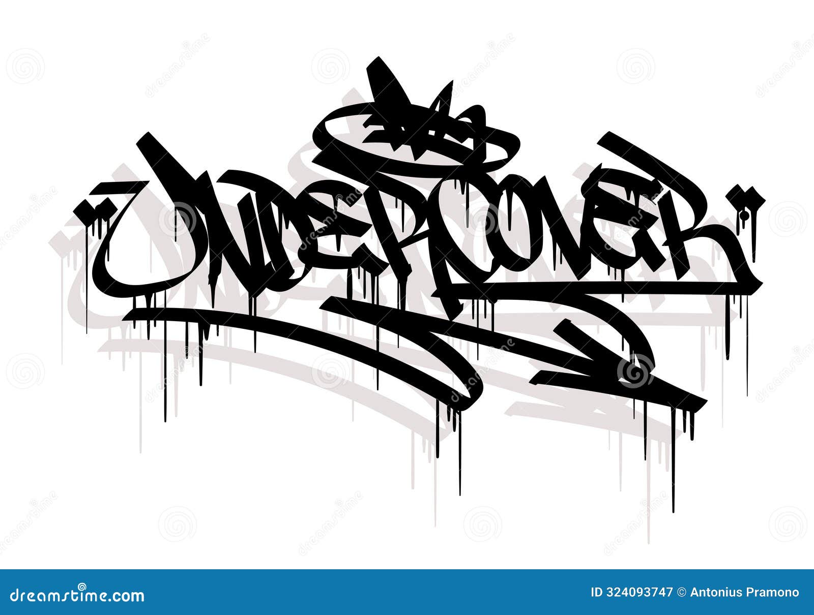 Undercover Graffiti Tag Style Design Stock Vector - Illustration of ...