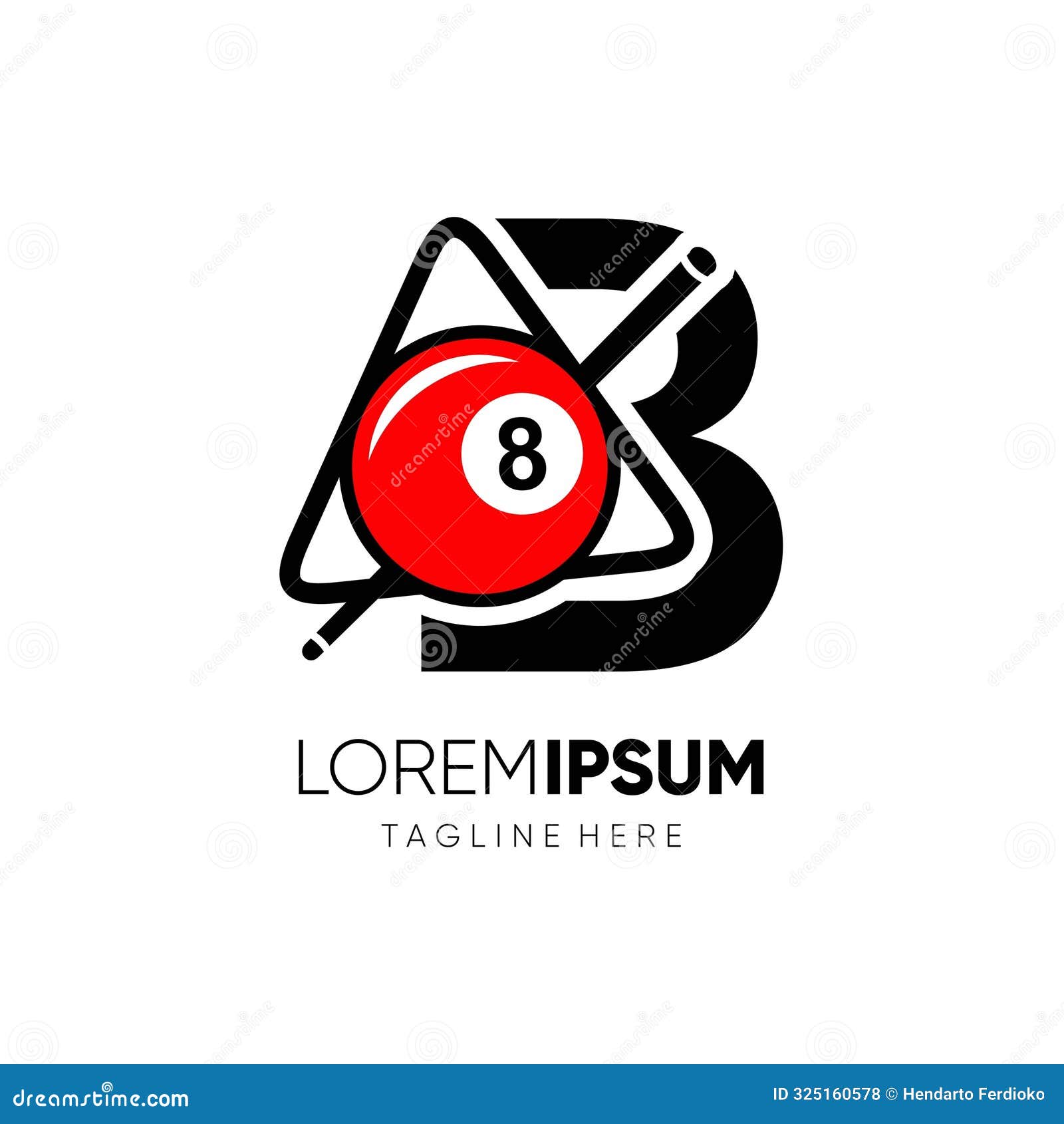 Letter B Initial Billiard Logo Design Vector Icon Graphic Symbol ...