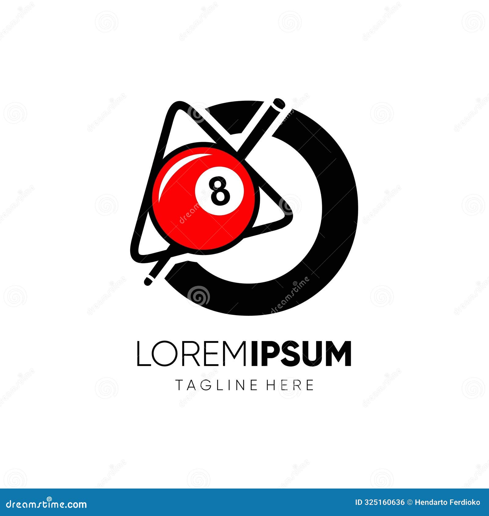 Letter O Initial Billiard Logo Design Vector Icon Graphic Symbol ...