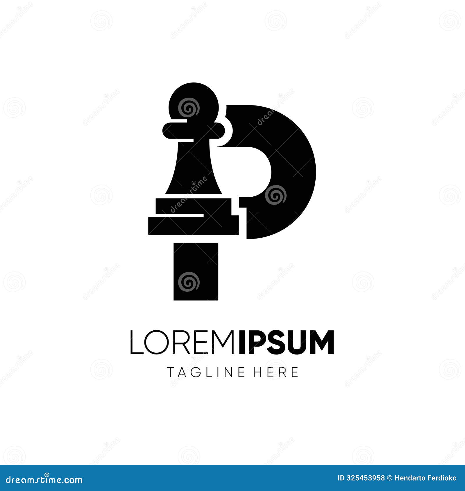 Letter P Pawn Chess Logo Design Vector Icon Graphic Emblem Symbol ...