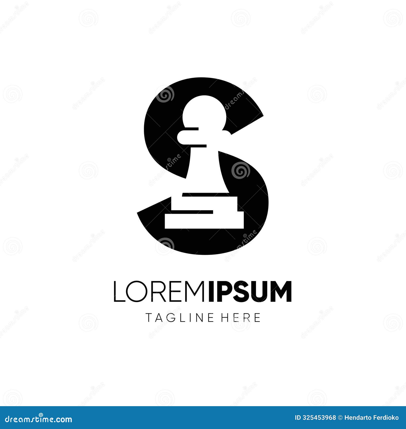 Letter S Pawn Chess Logo Design Vector Icon Graphic Emblem Symbol ...