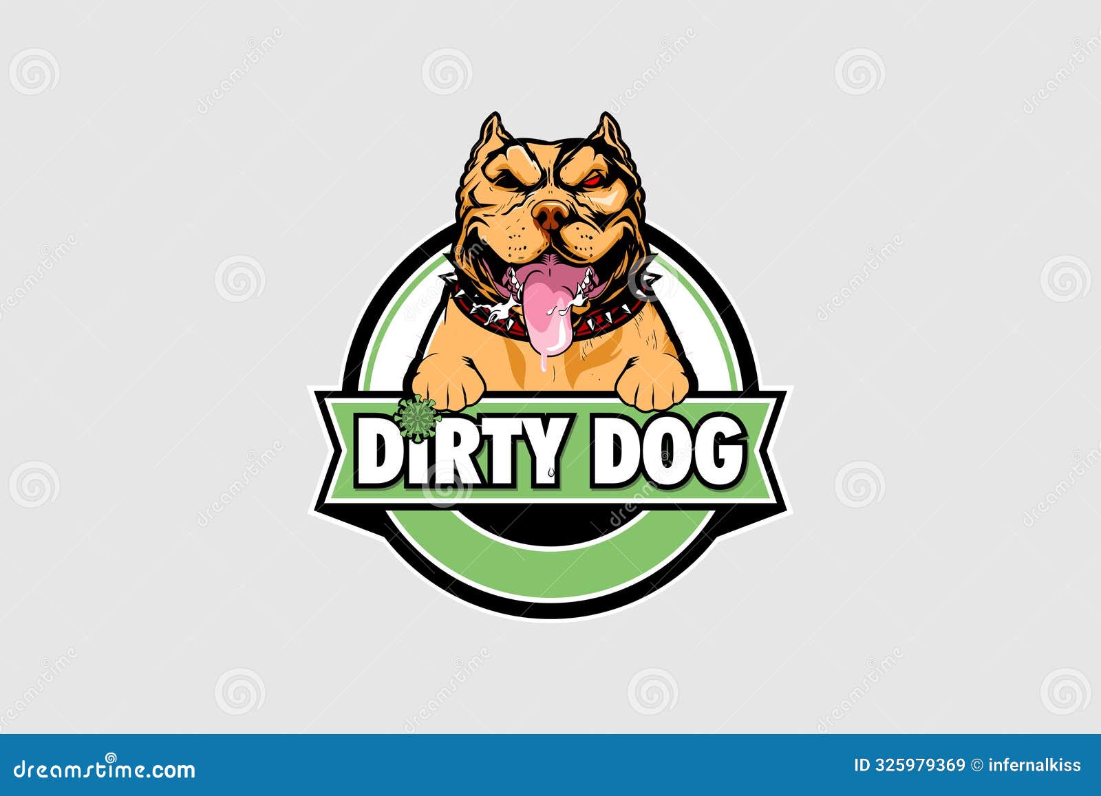 Dirty Dog Cartoon Character Vector Image Stock Illustration ...