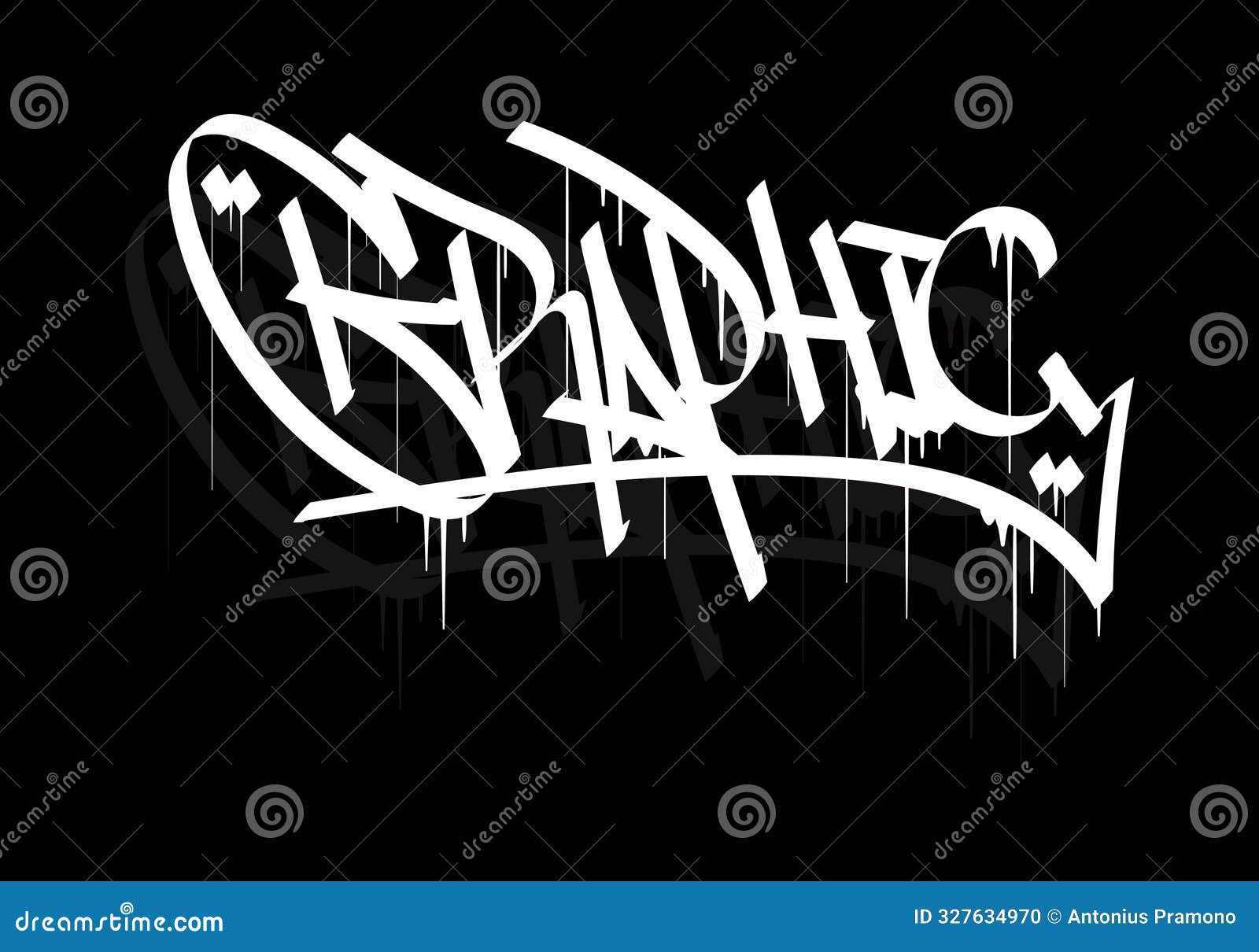 GRAPHIC Graffiti Tag Style Design Stock Illustration - Illustration of ...