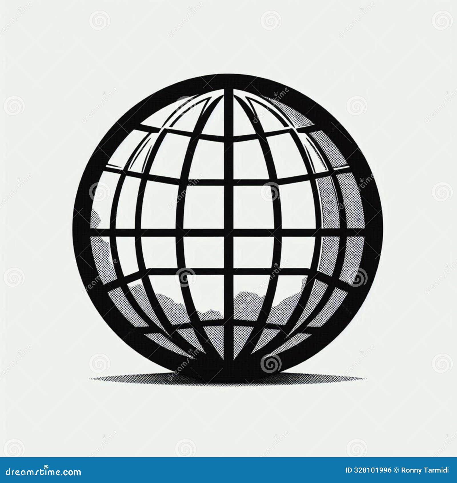 Globe vector logo image stock illustration. Illustration of pattern ...