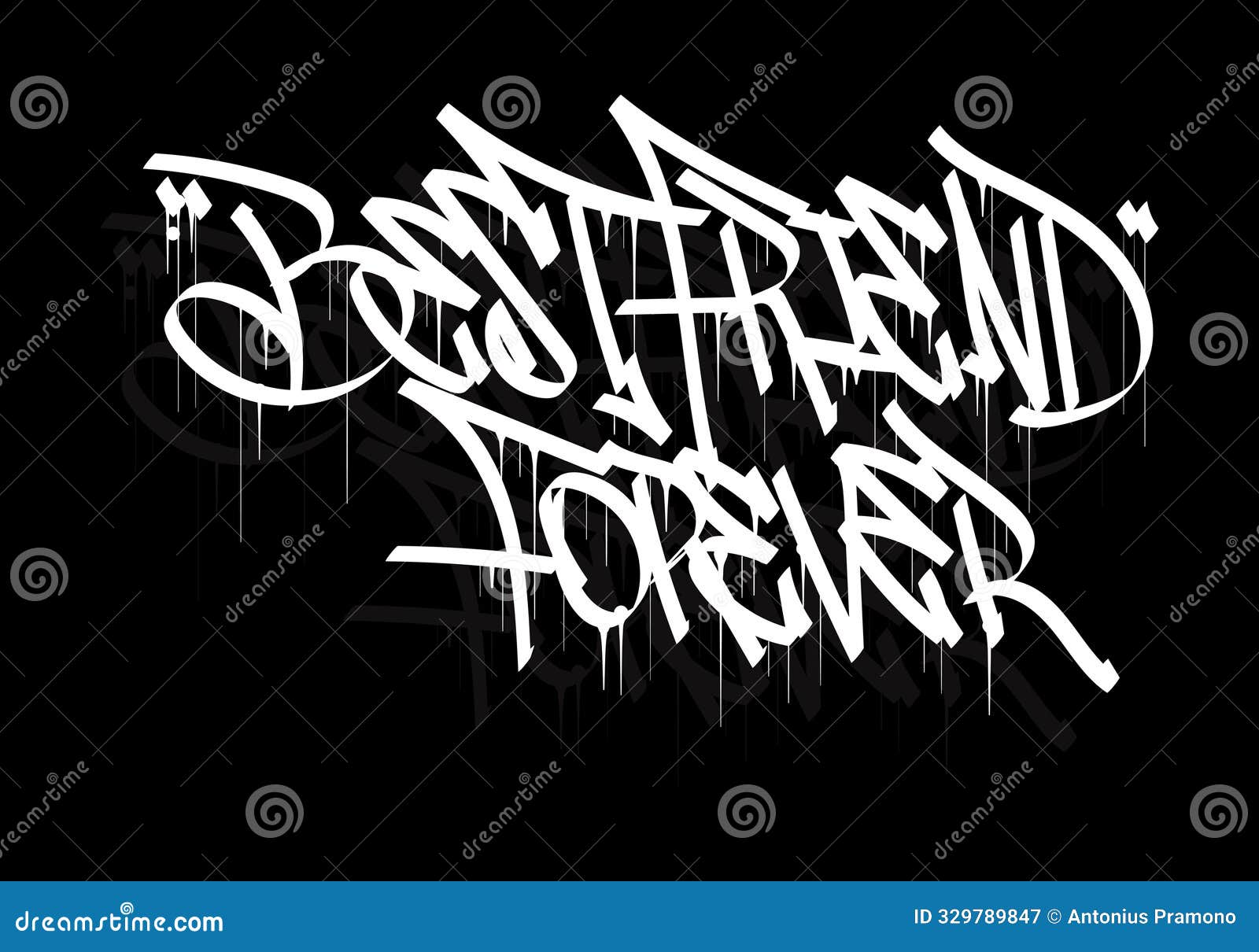 Graffiti Friend Word With Red Heart Sprayed Over White Cartoon Vector ...