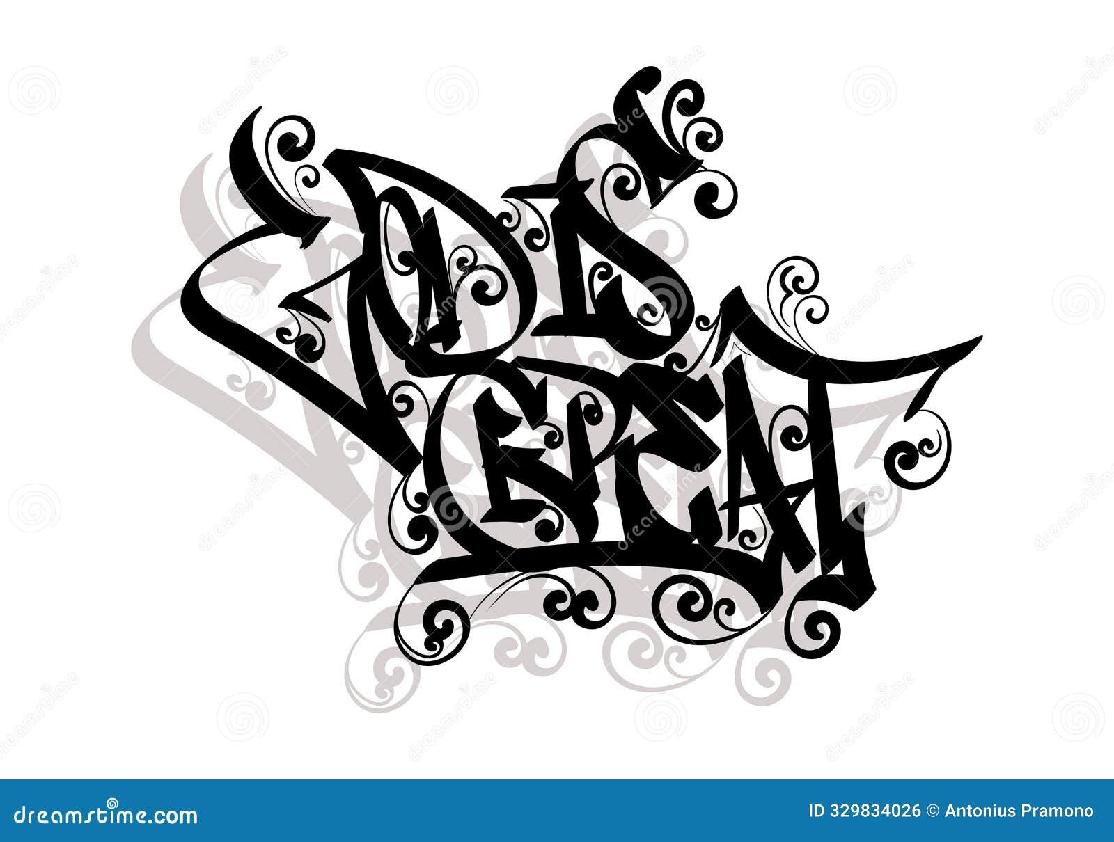 GOD is GREAT Typography Art Style Design Stock Illustration ...