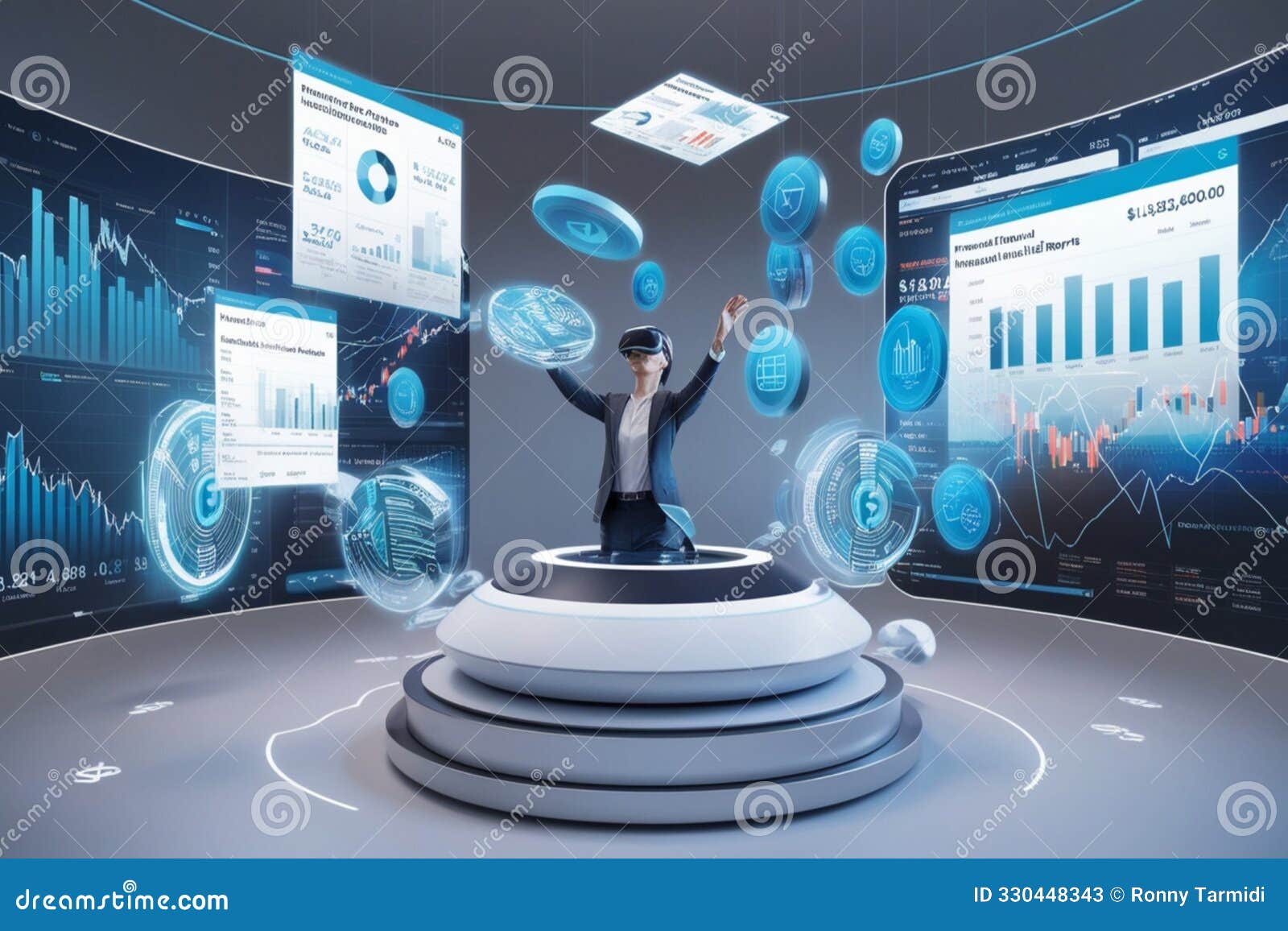 Poster Design For Future Advances In Digital Technology Royalty-Free ...