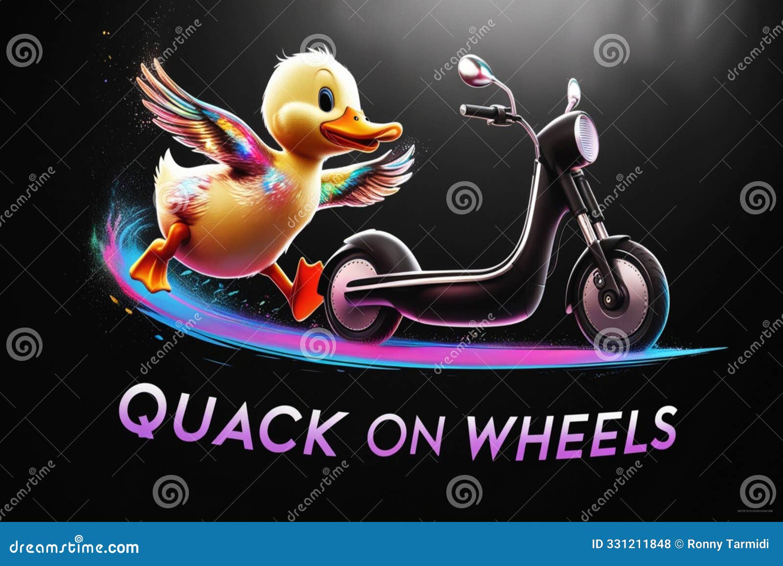 Boy Riding A Duck Stock Image | CartoonDealer.com #72500077