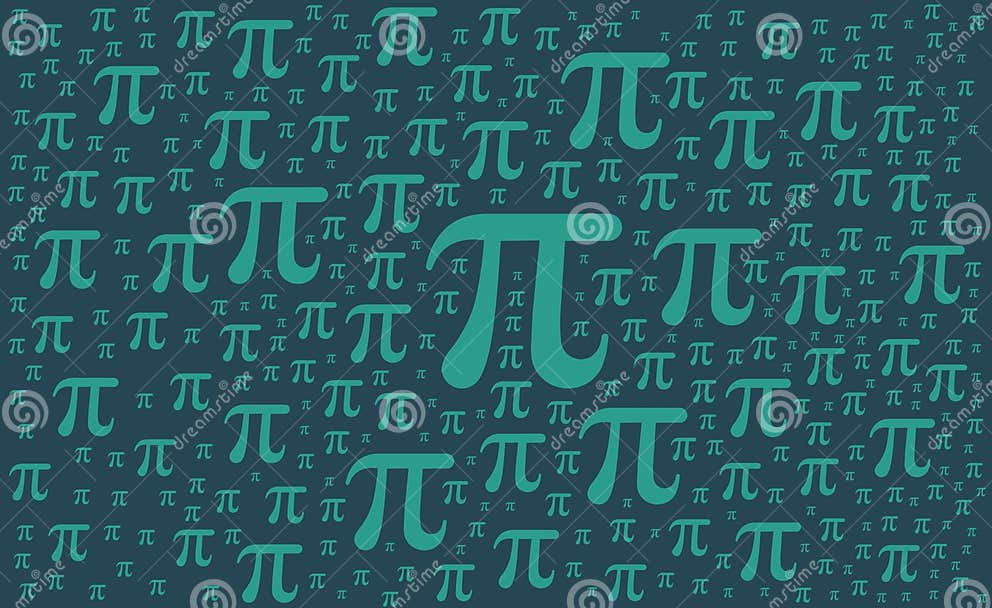 Pi Abstract Background Design. Happy Pi Day Illustration Template Stock ...