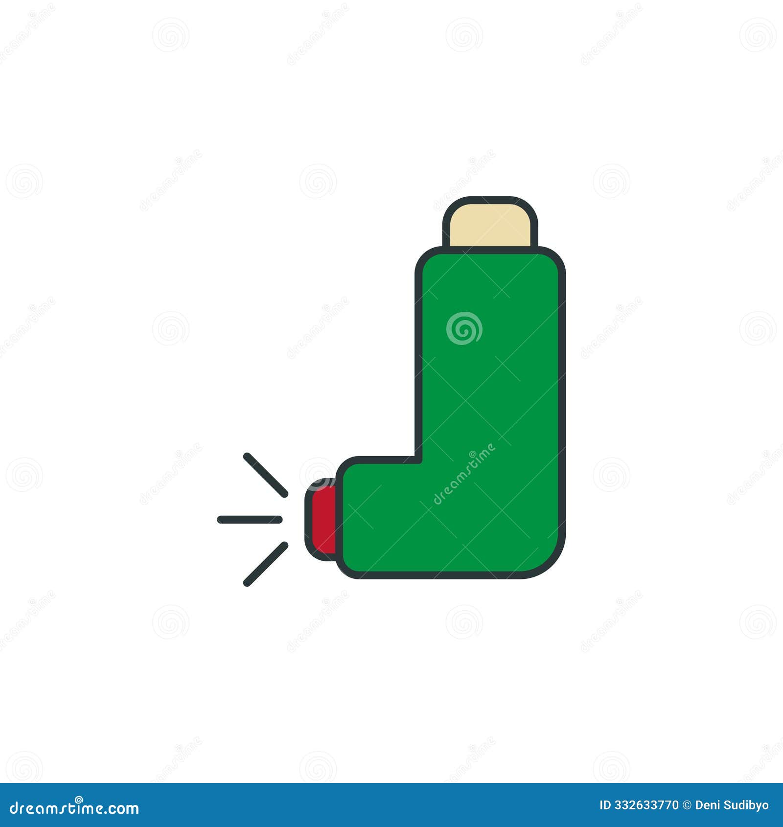Inhaler Icon Vector Design Templates Simple and Modern Concept Stock ...