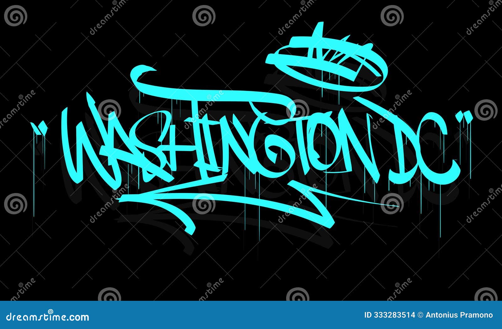 WASHINGTON DC Graffiti Tag Style Design Stock Vector - Illustration of ...