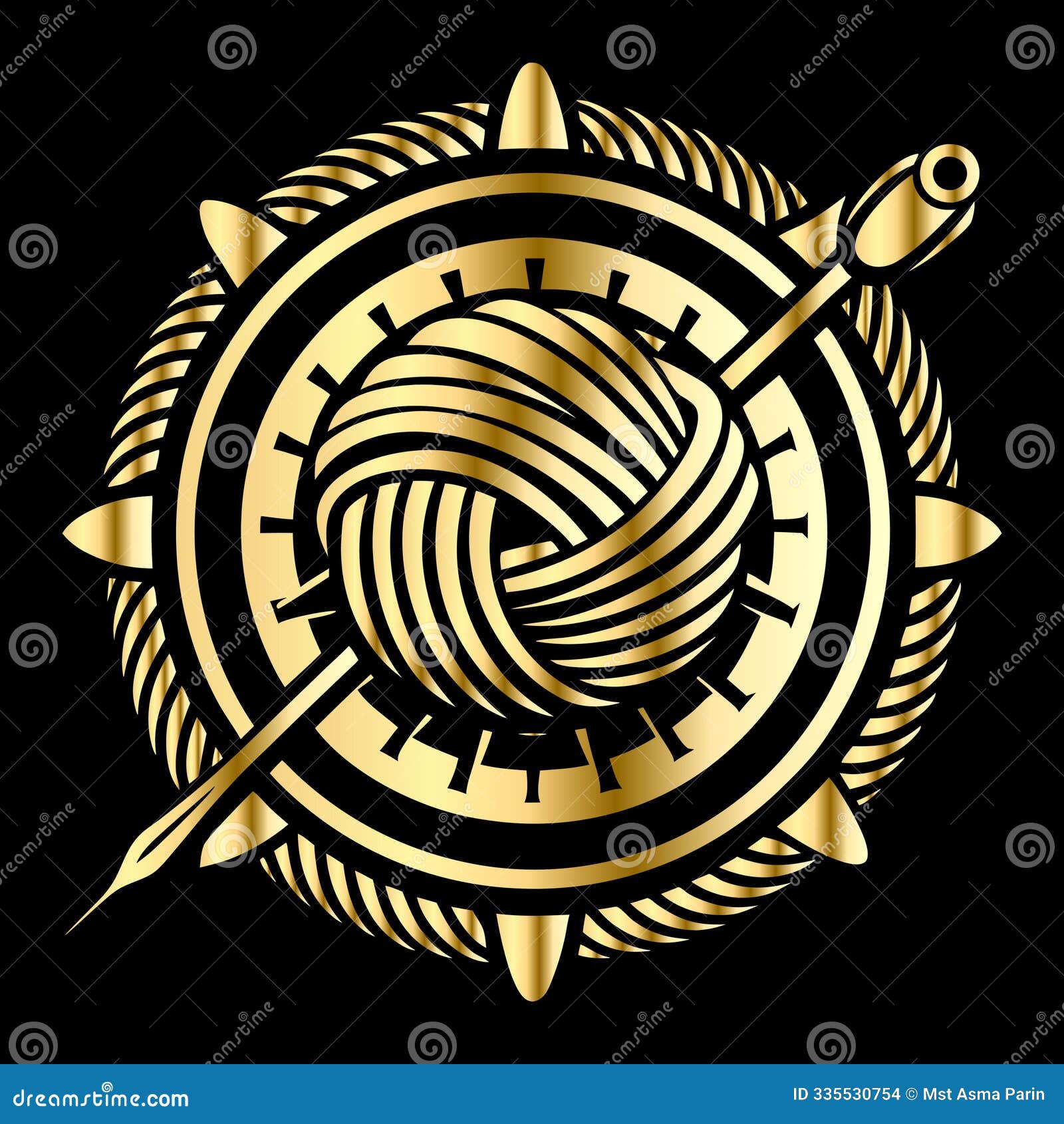 Creative Crochet Logo: Yarn Baskets, Knitting Needles & Threads for ...