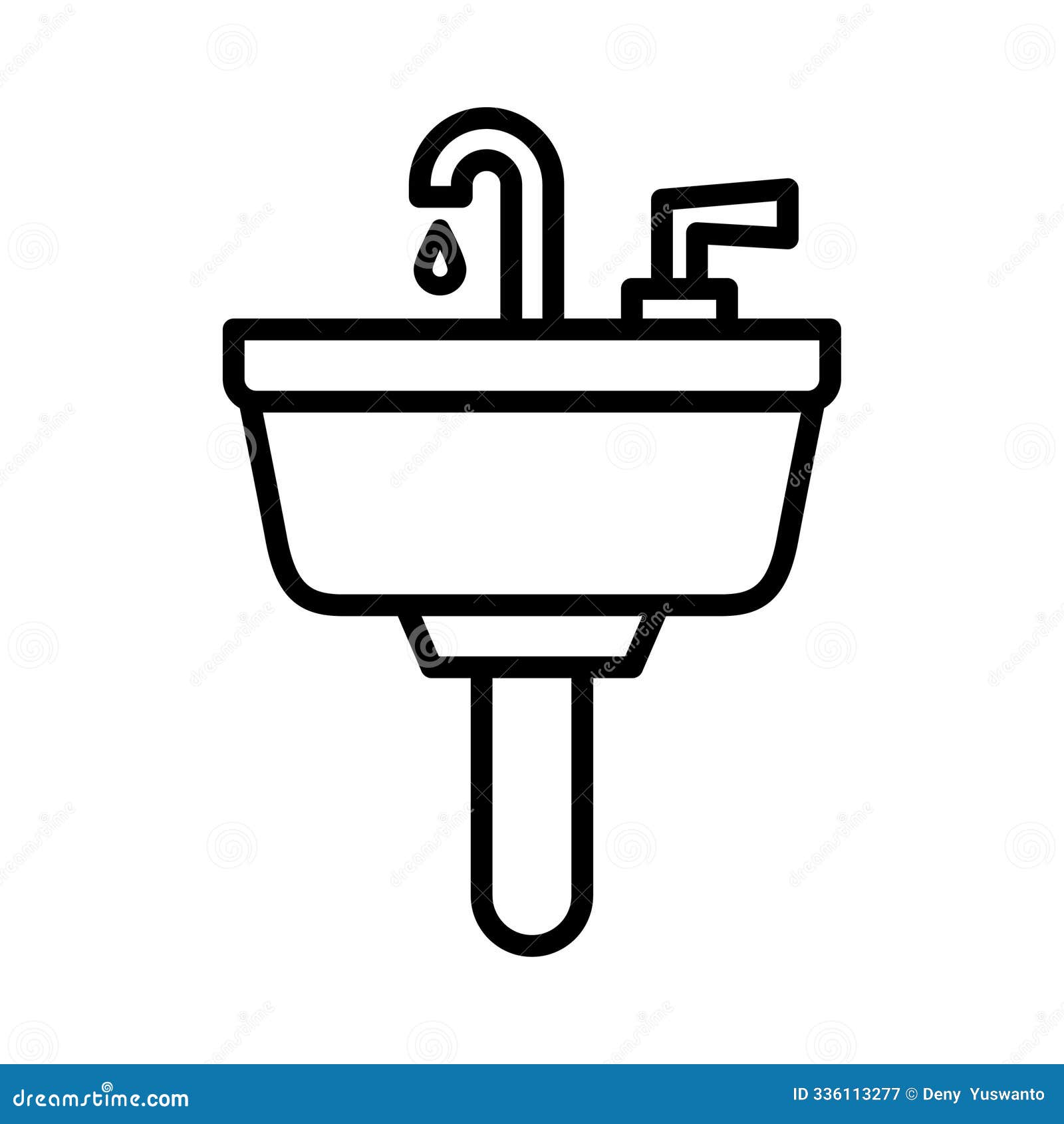 Washbasin Symbol. Cleaning Hand Place. Stock Illustration ...