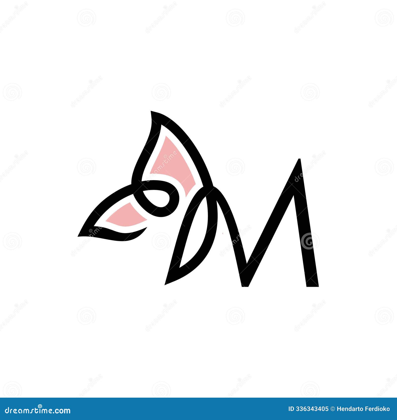 Letter M Initial Butterfly Logo Design Vector Icon Graphic Symbol ...