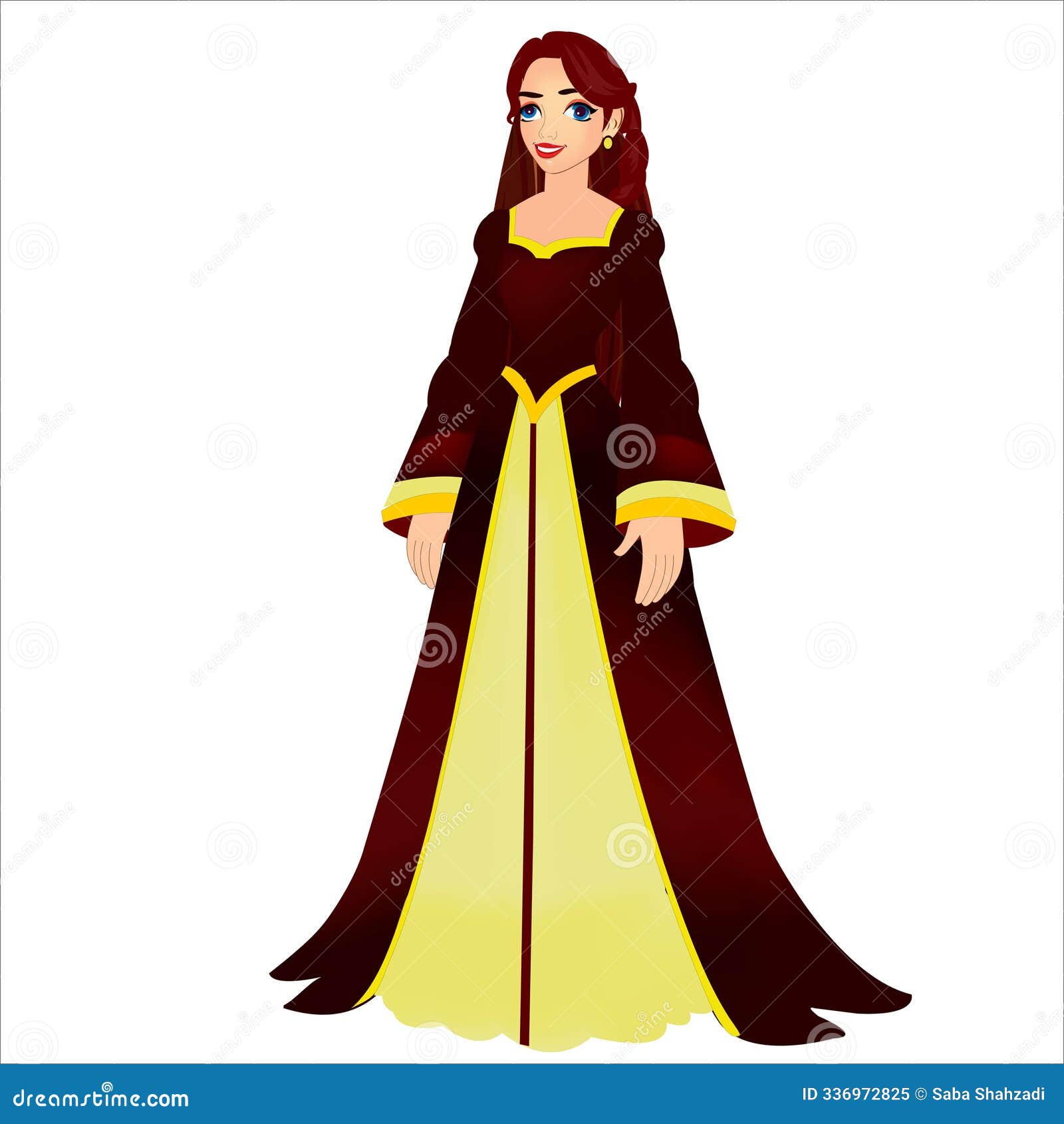 Cartoon Beautiful Princess.fairy Dress,for 2d Animation or Cartoonin ...