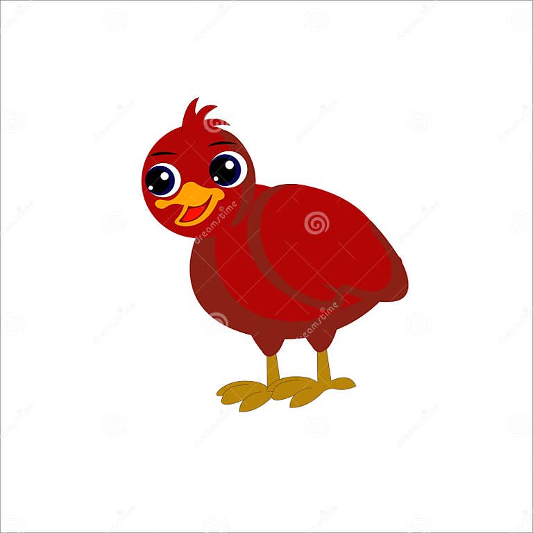 Cartoon Cute Baby Hen Chick 2d Illustration for 2d Animation Stock ...