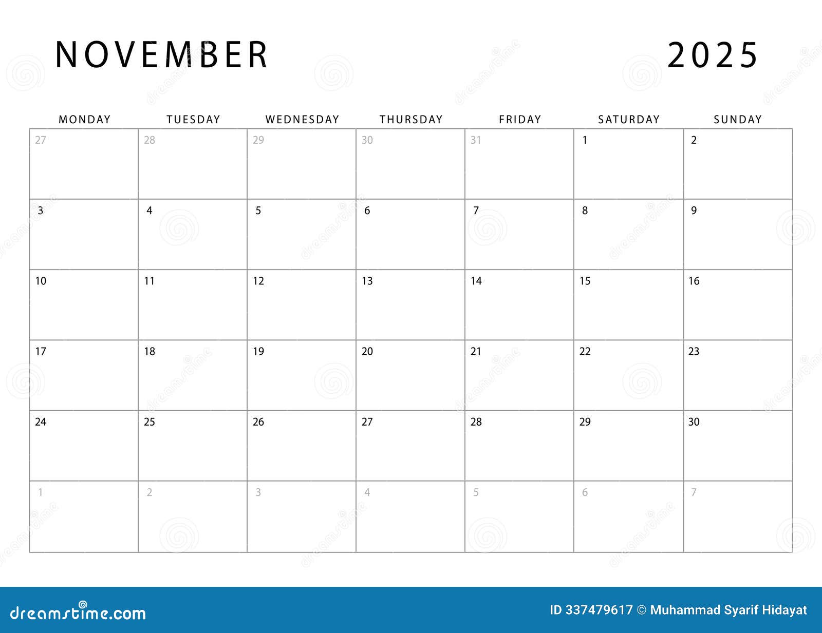 November 2025 Year- Calendar 2025 Template, Desk Calendar 2025 Year ...