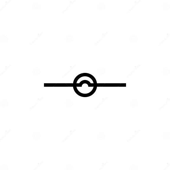 Lamp or Bulb Symbol. Lamp or Bulb Electric Circuit Symbol, Lamp or Bulb ...
