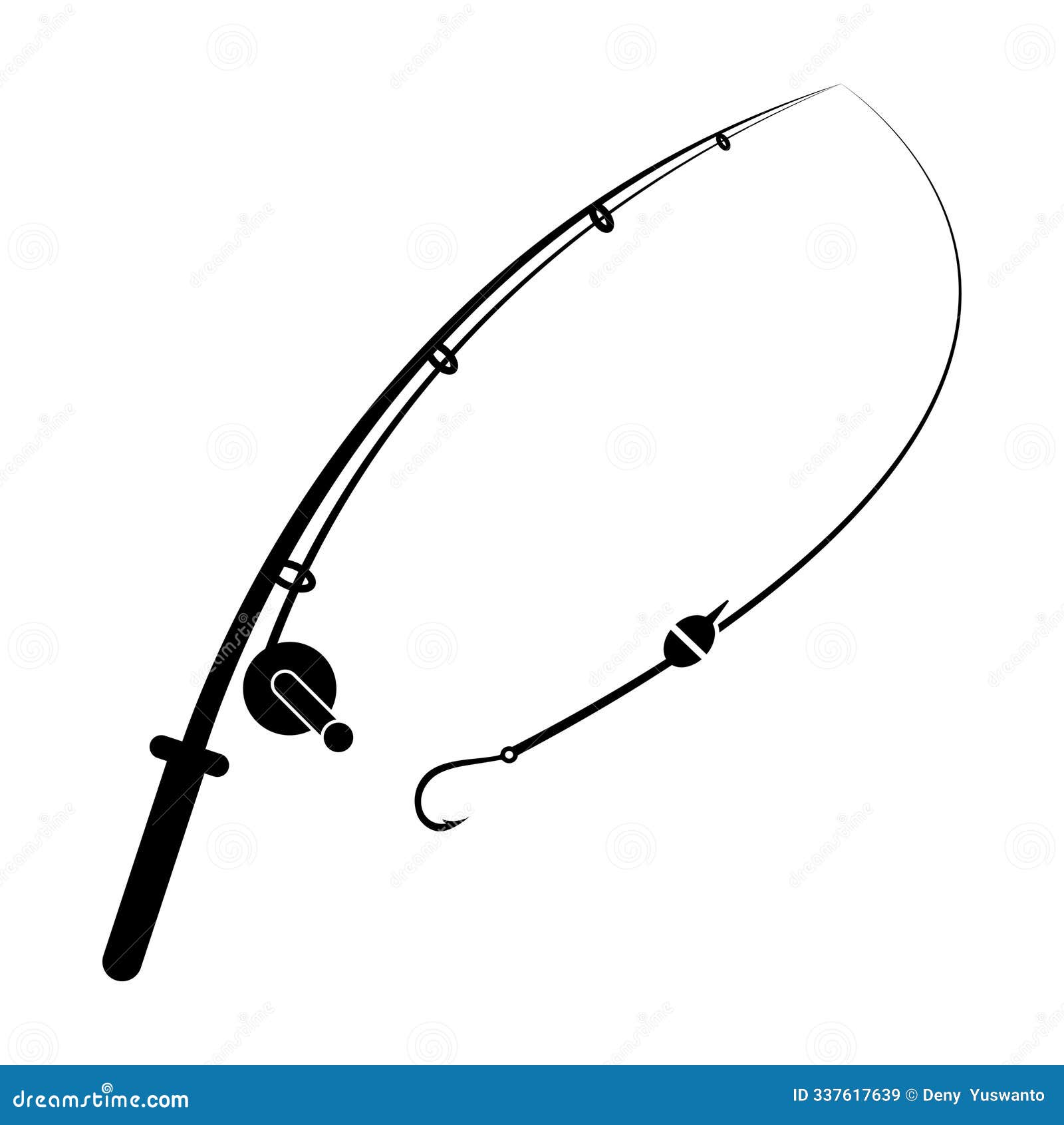 Fishing Rod Icon Vector Design Template Basic RGB Stock Illustration ...