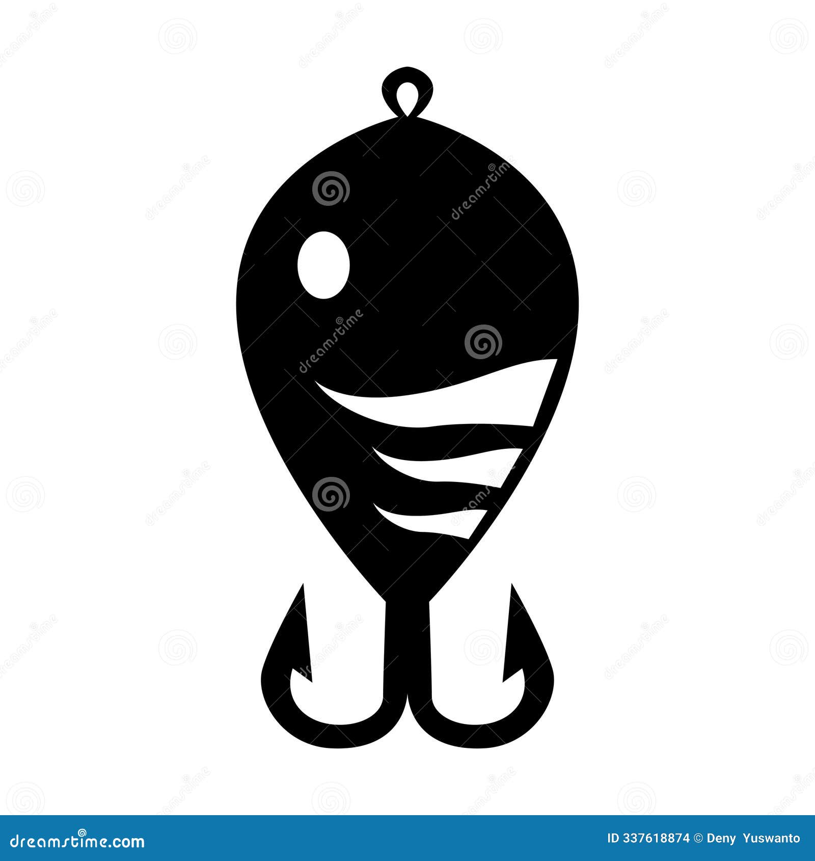 Fishing Bait Icon Vector Design Template Stock Illustration ...