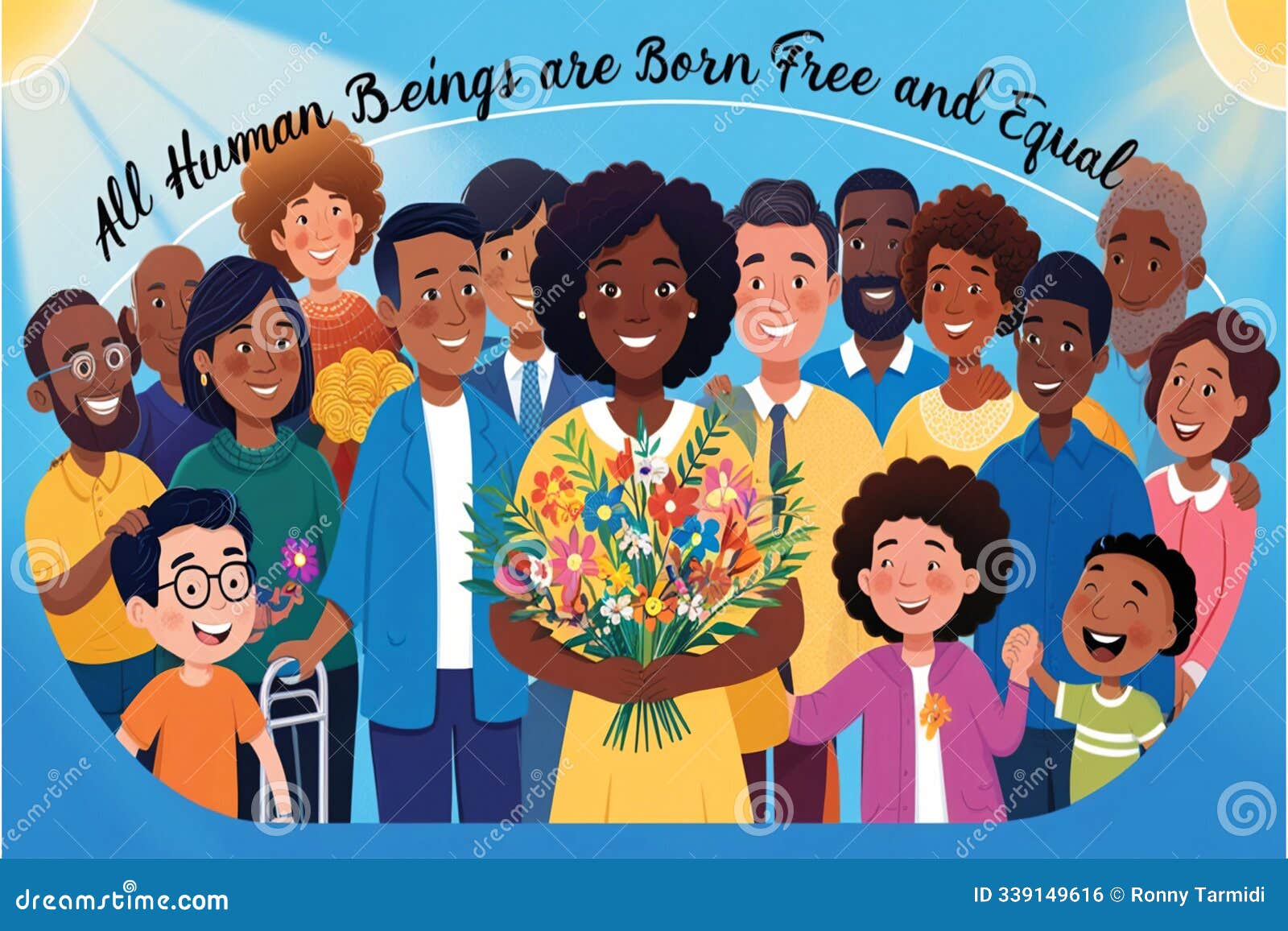 Poster Celebrating Human Rights Day with an Image of Differences ...