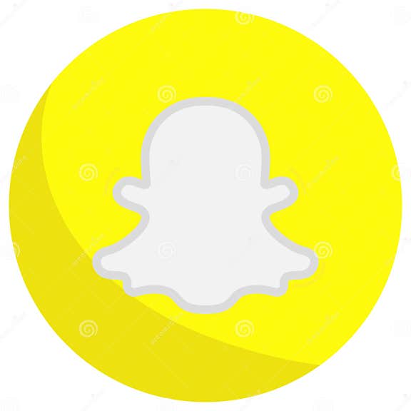 Snapchat Icon - Free Vector Snapchat Icon Stock Illustration - Illustration of media, perfect ...