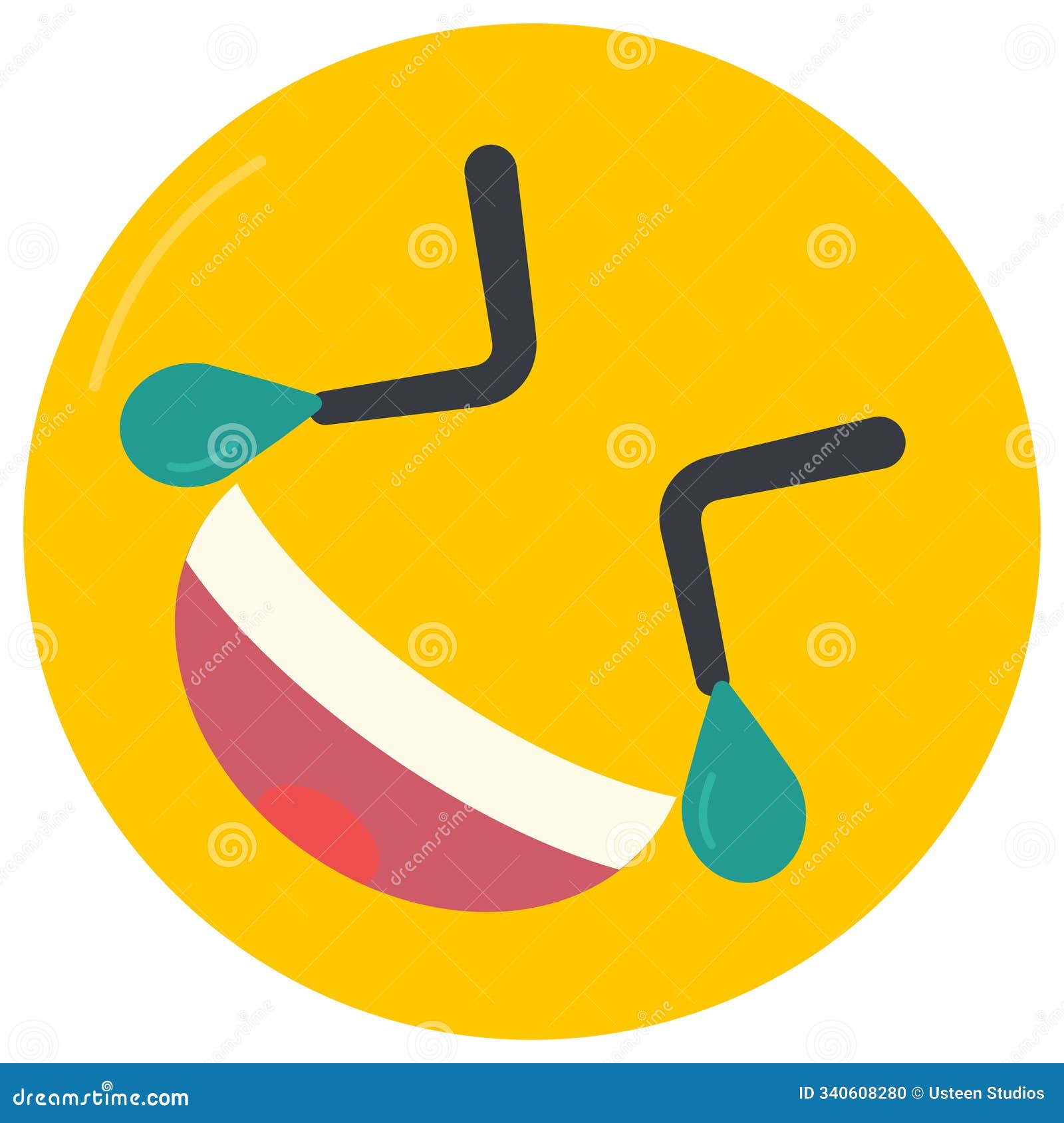 Sad Crying Emoji Outline Icon. Signs And Symbols Can Be Used For Web ...