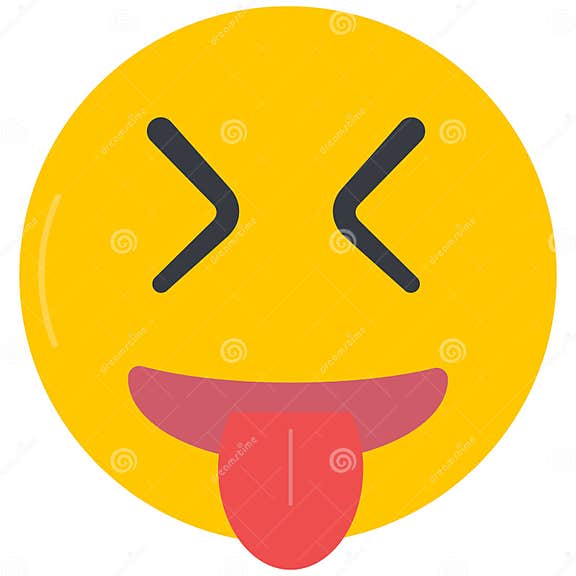 Cute and Cheeky Emoji - Mischievous Emoji Vector Stock Vector ...