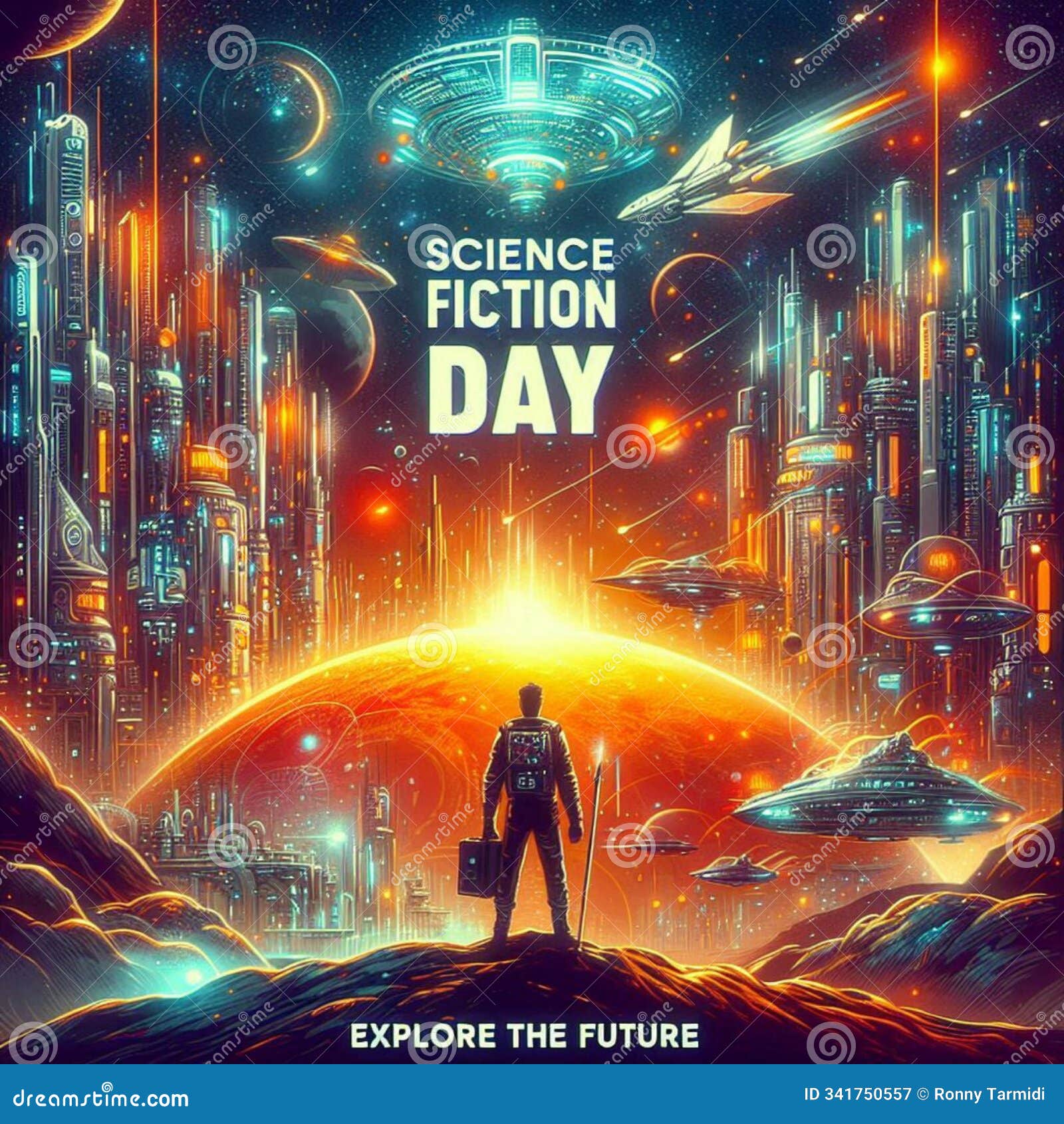 Astronaut On Background Of Mars. Solar System. View From Porthole Of ...