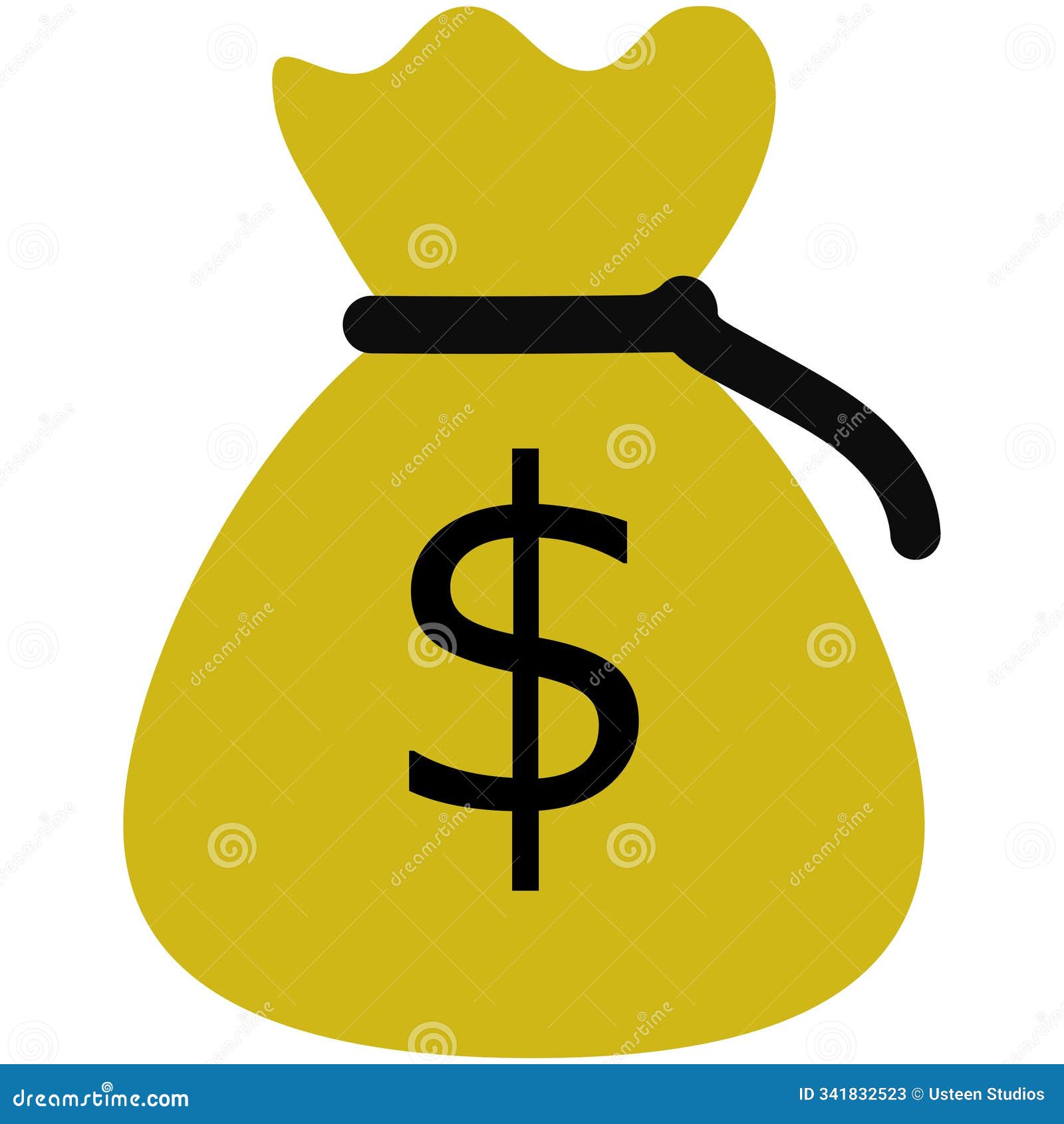 Golden Money Bag Casino Vector - Gambling Jackpot Money Sack Stock ...