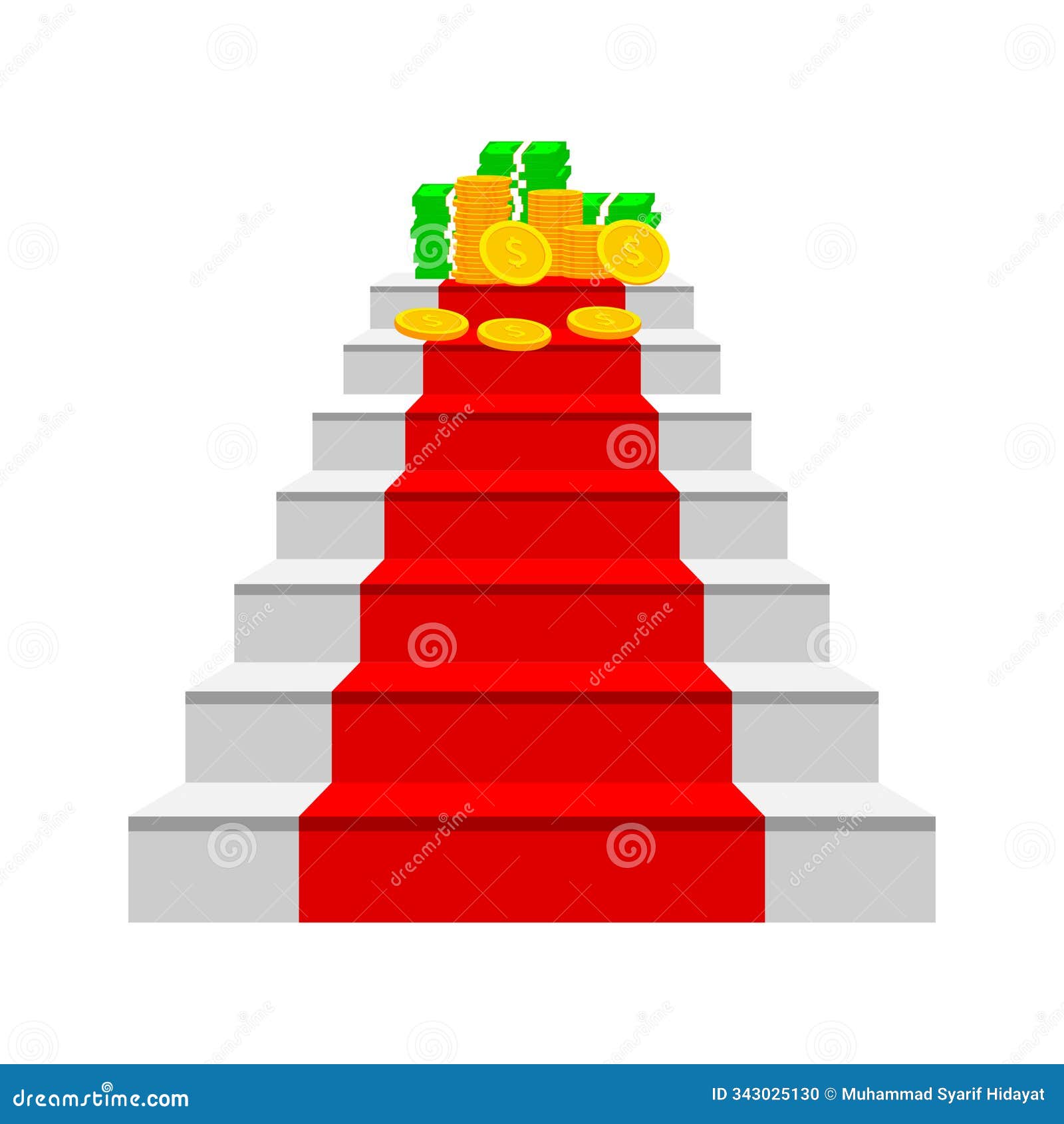 Wealth stair stock vector. Illustration of screenshot - 343025130