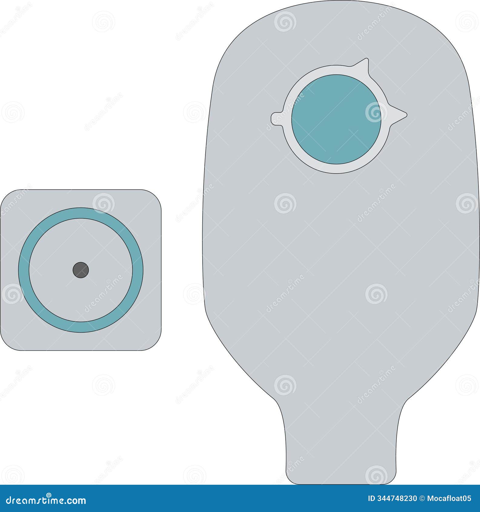 Colostomy Surgery Line Icon Vector Illustration | CartoonDealer.com ...