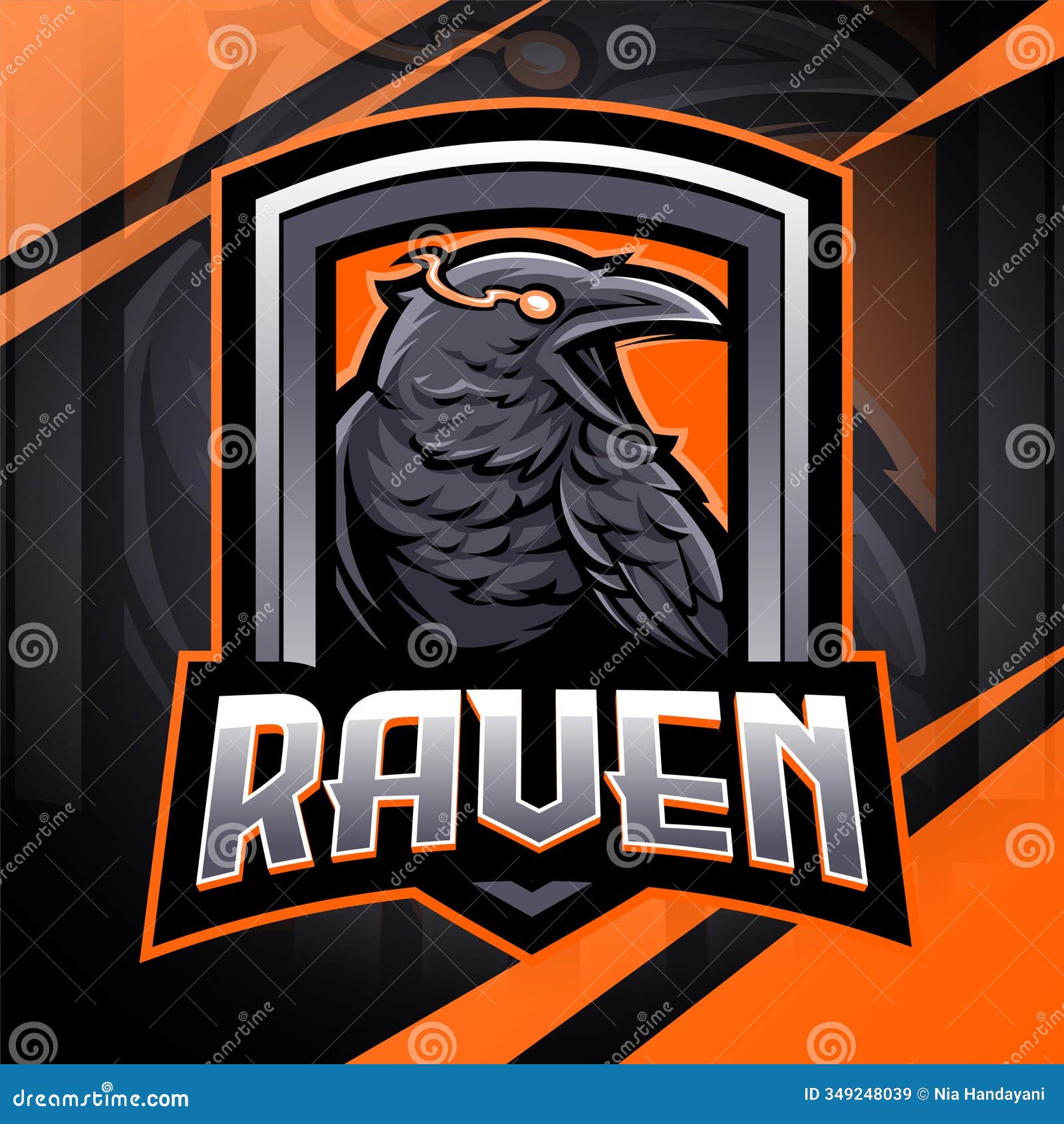 Owl Bird Esport Gaming Mascot Logo Template Cartoon Vector ...