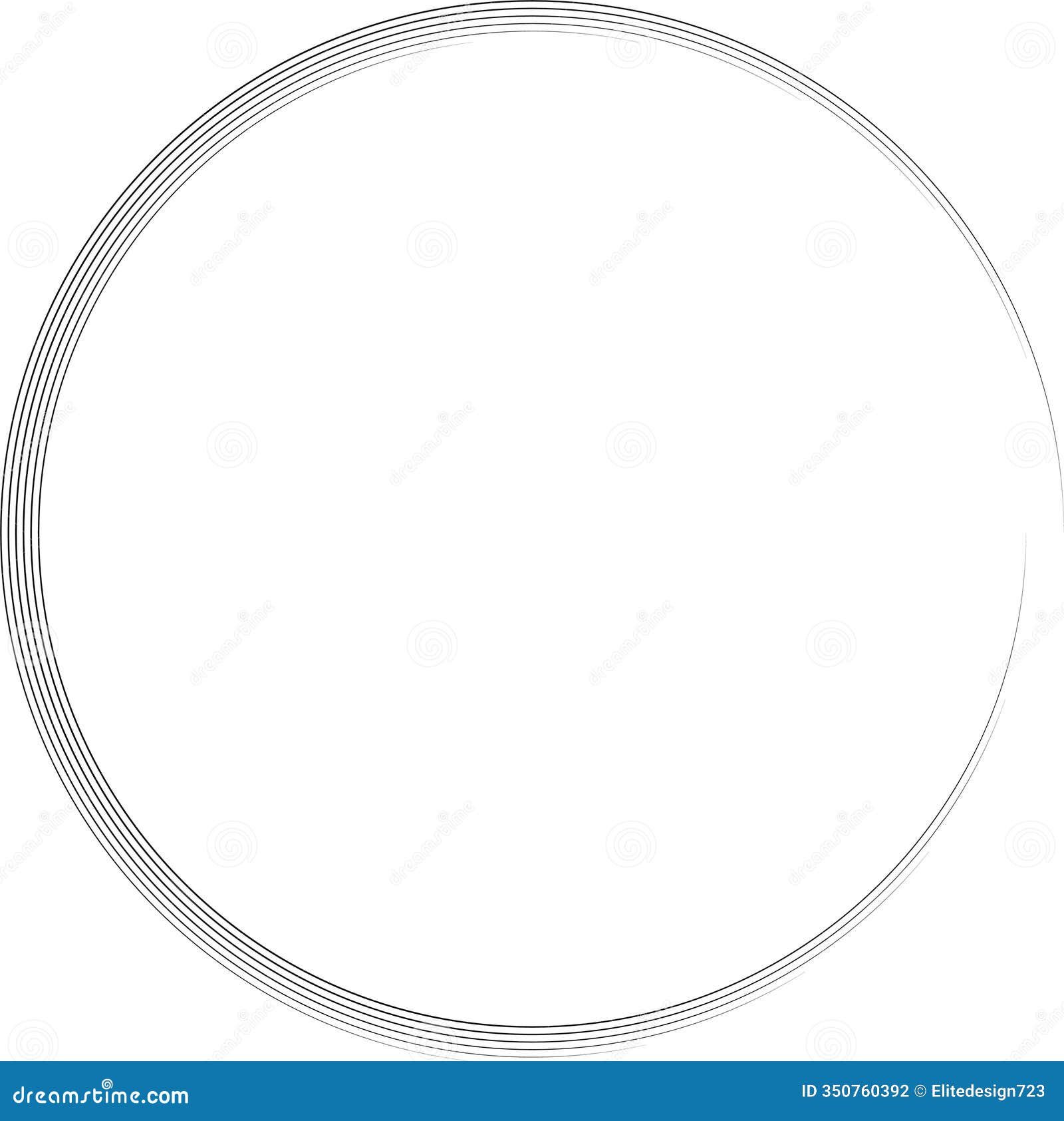 Abstract Circle with Line and Art Brush Stock Illustration ...