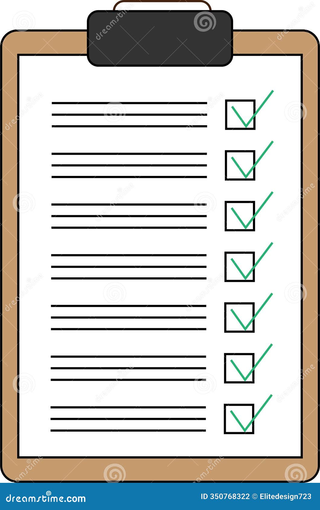 Checklist Vector Concept. Flat Illustration Of Checklist Icon For Web ...