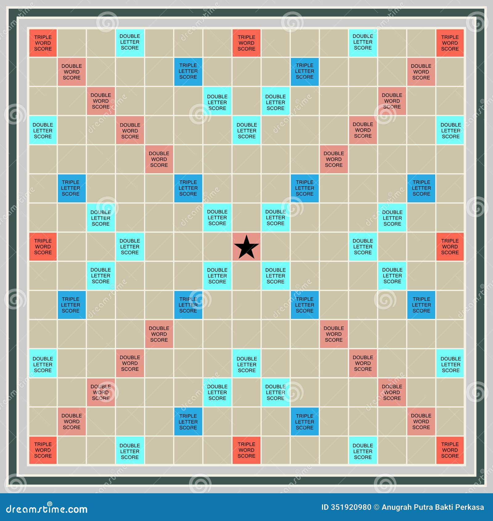 Scrabble Game Board Set stock illustration. Illustration of icon ...