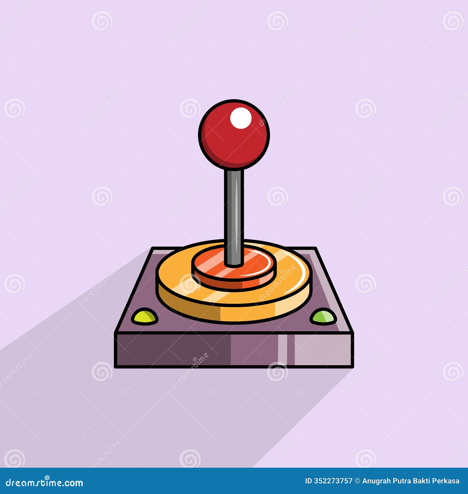 Single Joystick Game stock vector. Illustration of design - 352273757