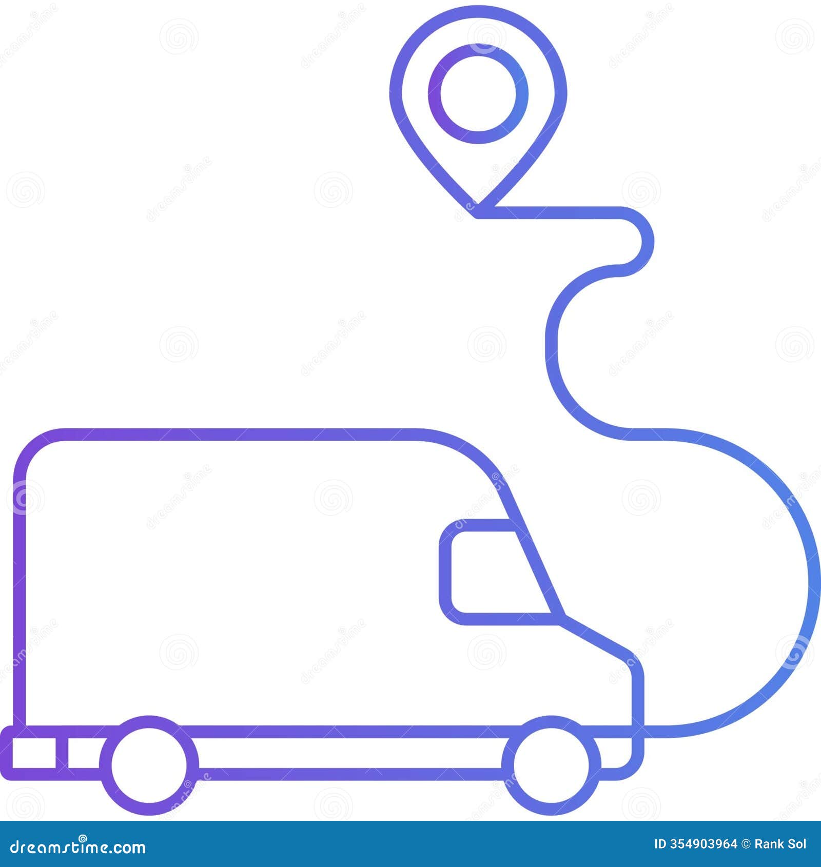 Real Time Tracking Illustration with Isolated Background Stock ...