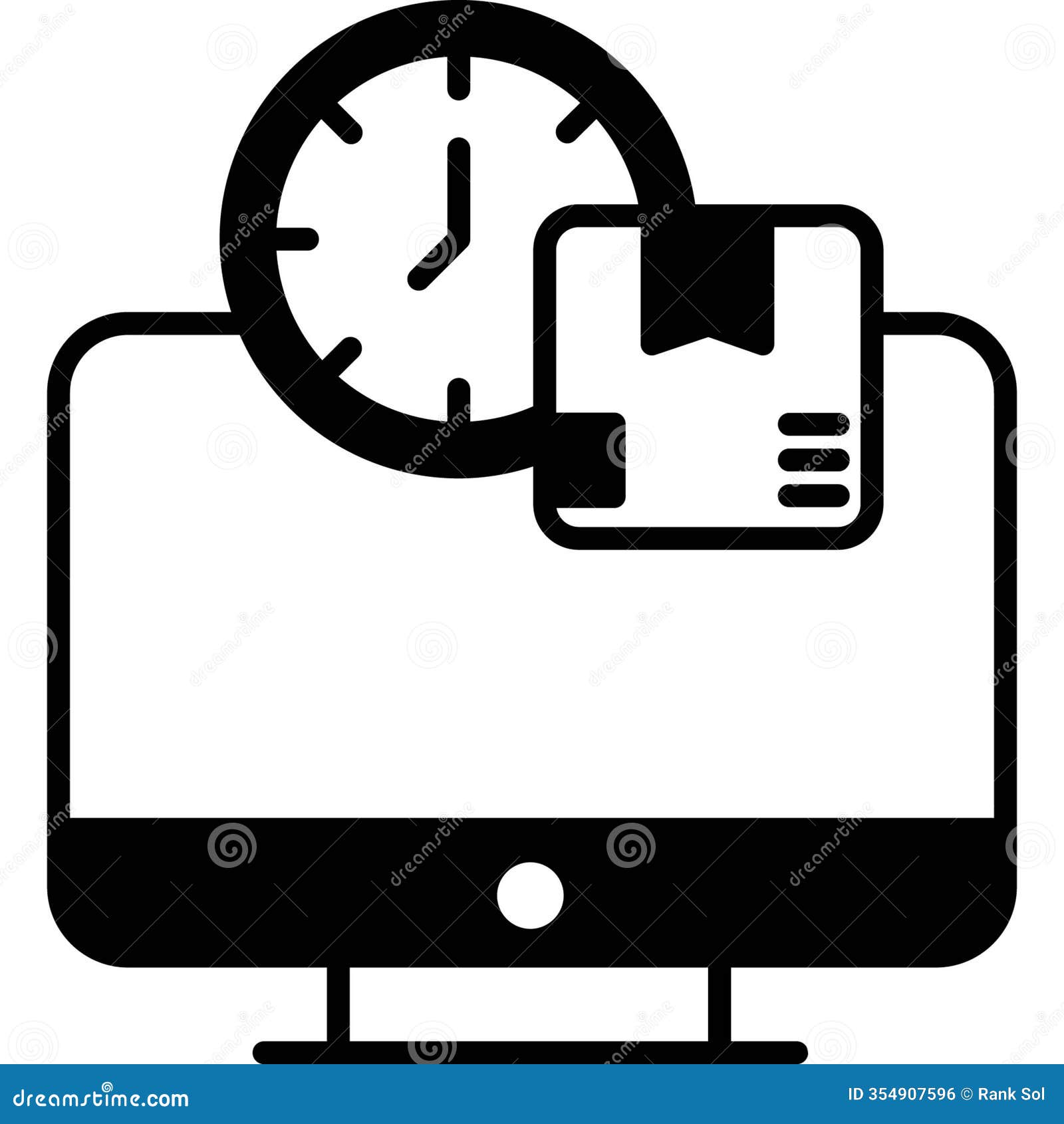 Real Time Tracking Illustration with Isolated Background Stock ...