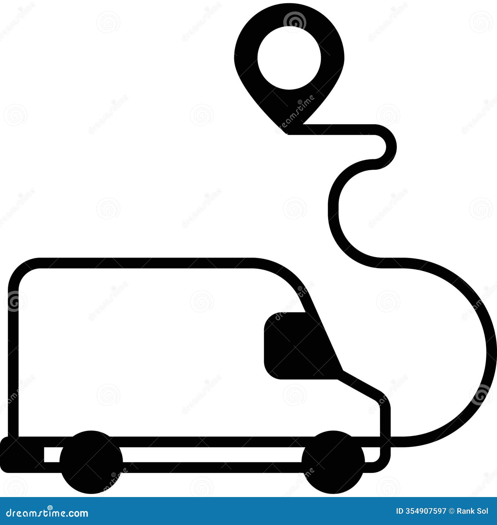 Real Time Tracking Illustration with Isolated Background Stock ...