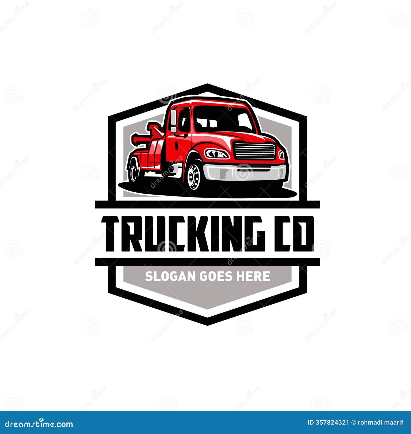 Towing Truck Logo Pro Vector Stock Illustration - Illustration of ...