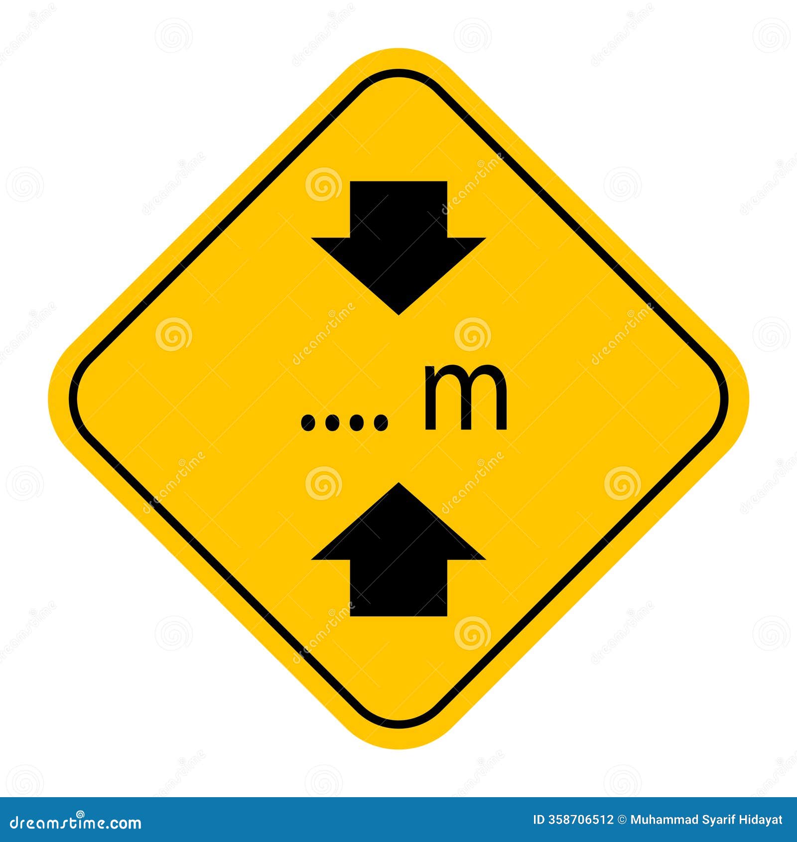 Warning for a Limited Height Sign Stock Vector - Illustration of sign ...