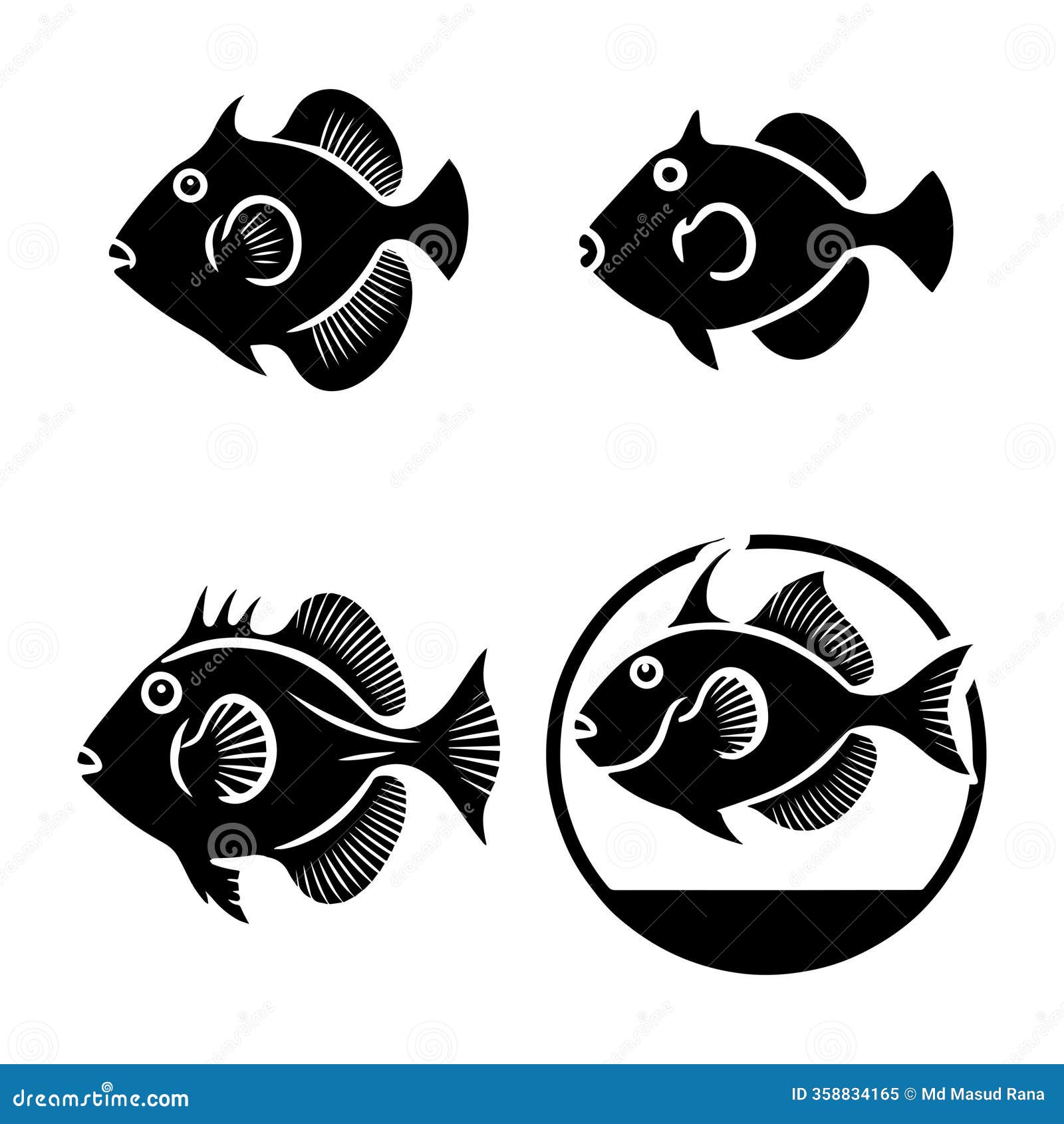 Nile Perch Lates Niloticus Vector Illustration | CartoonDealer.com ...