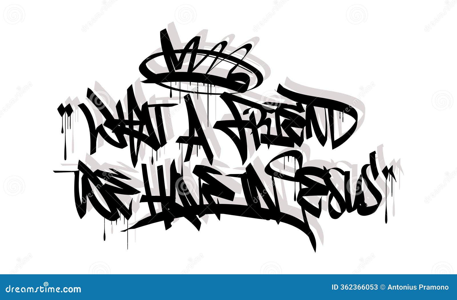 Graffiti Friend Word With Red Heart Sprayed Over White Cartoon Vector ...