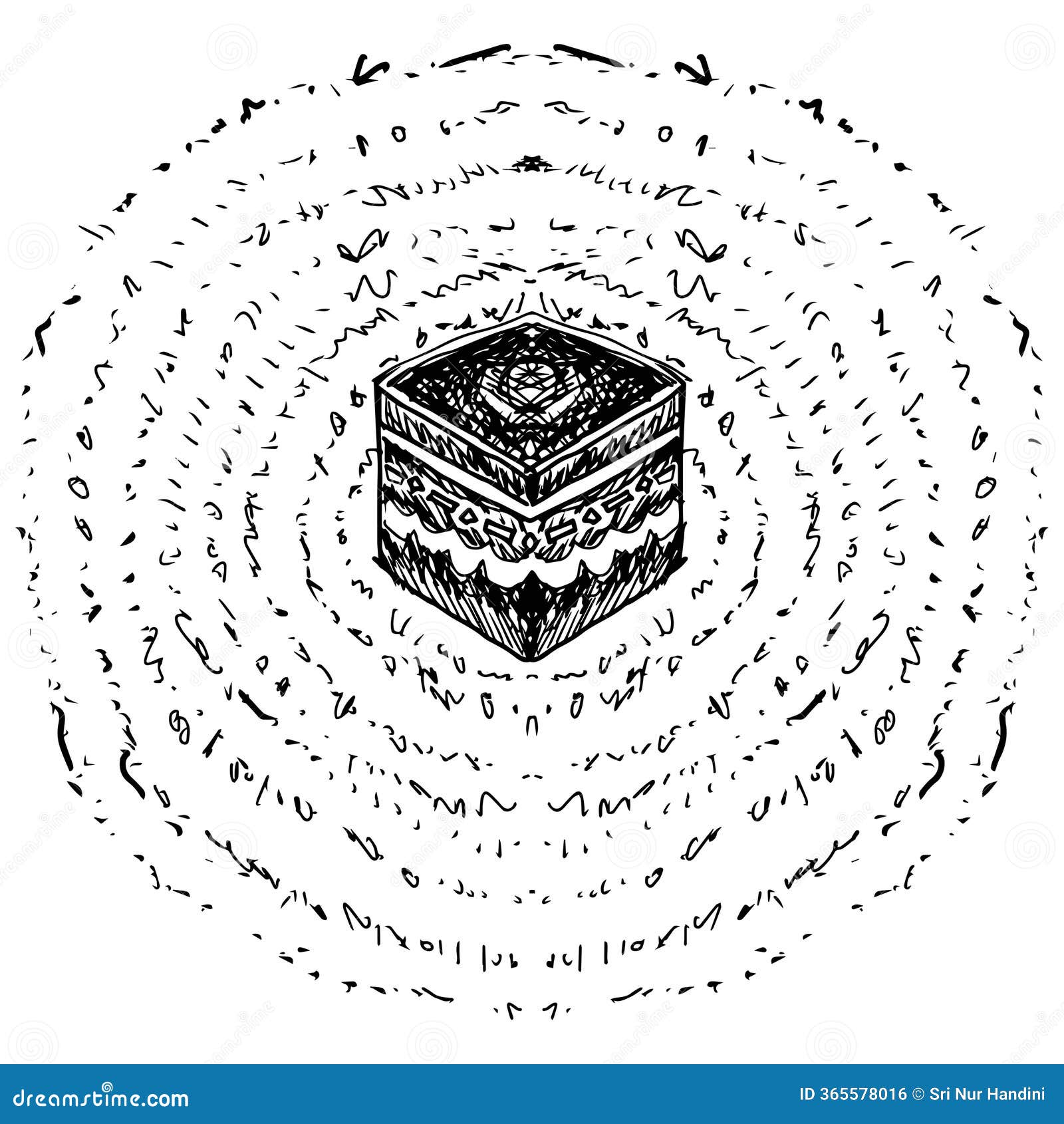 Kaaba Islam Qibla Holy Sacred Place Pilgrimage Tradition Isra Mijra ...