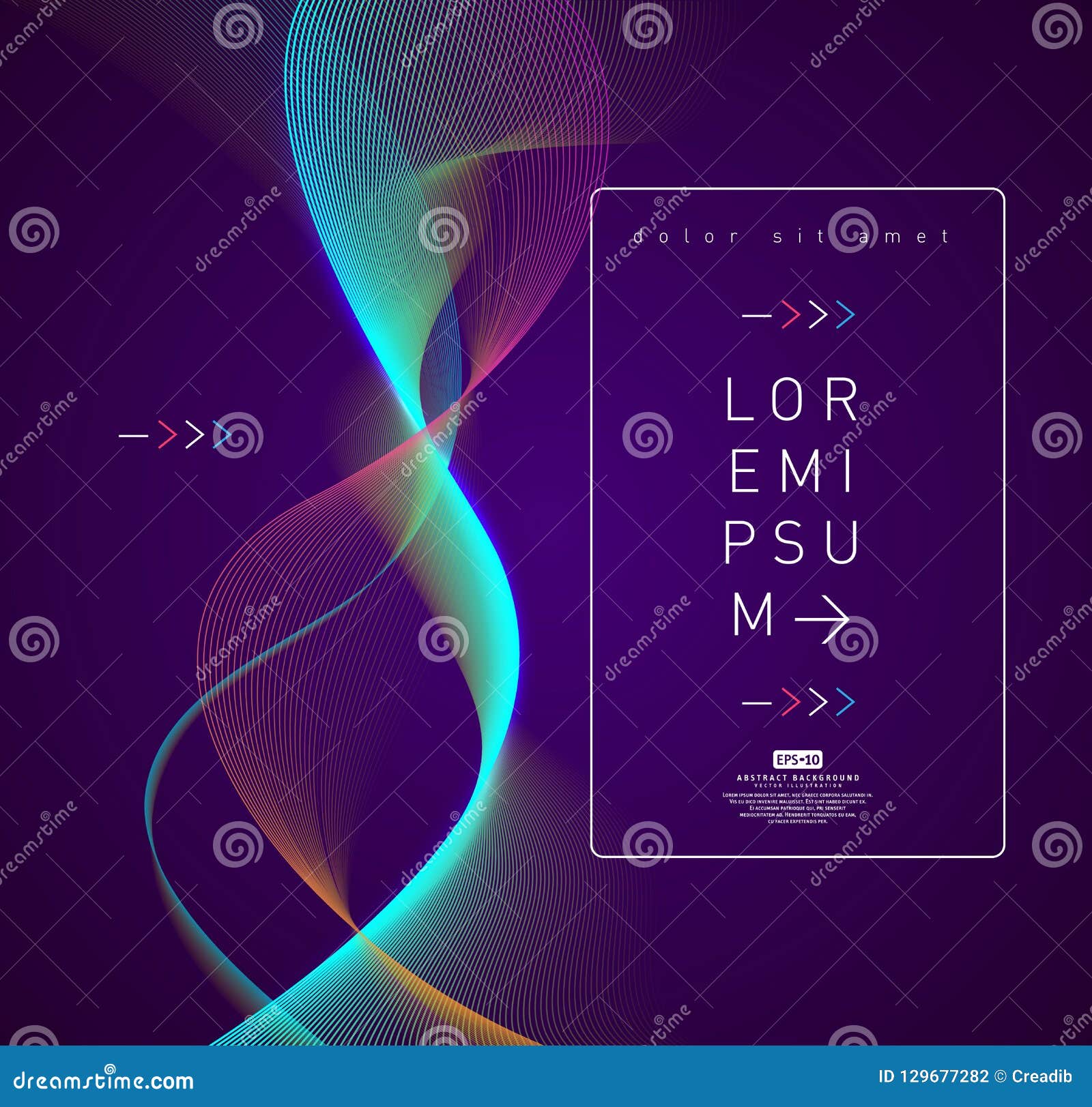 Abstract Shining Wave Background Poster Template Stock Vector ...