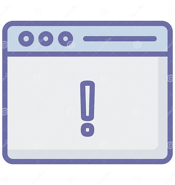 Basic RGB Alert Vector Related To Web Browser Windows and Fully ...