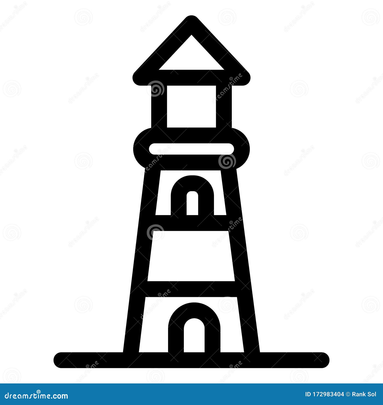 Basic RGB Beacon, Headlight Vector Icon Which Can Easily Modify or Edit ...