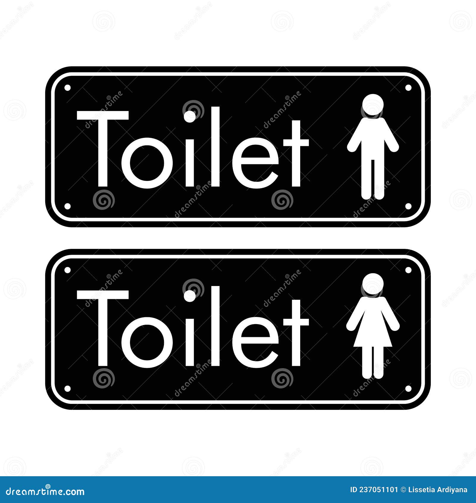 Toilet Signage Vector | CartoonDealer.com #116794892